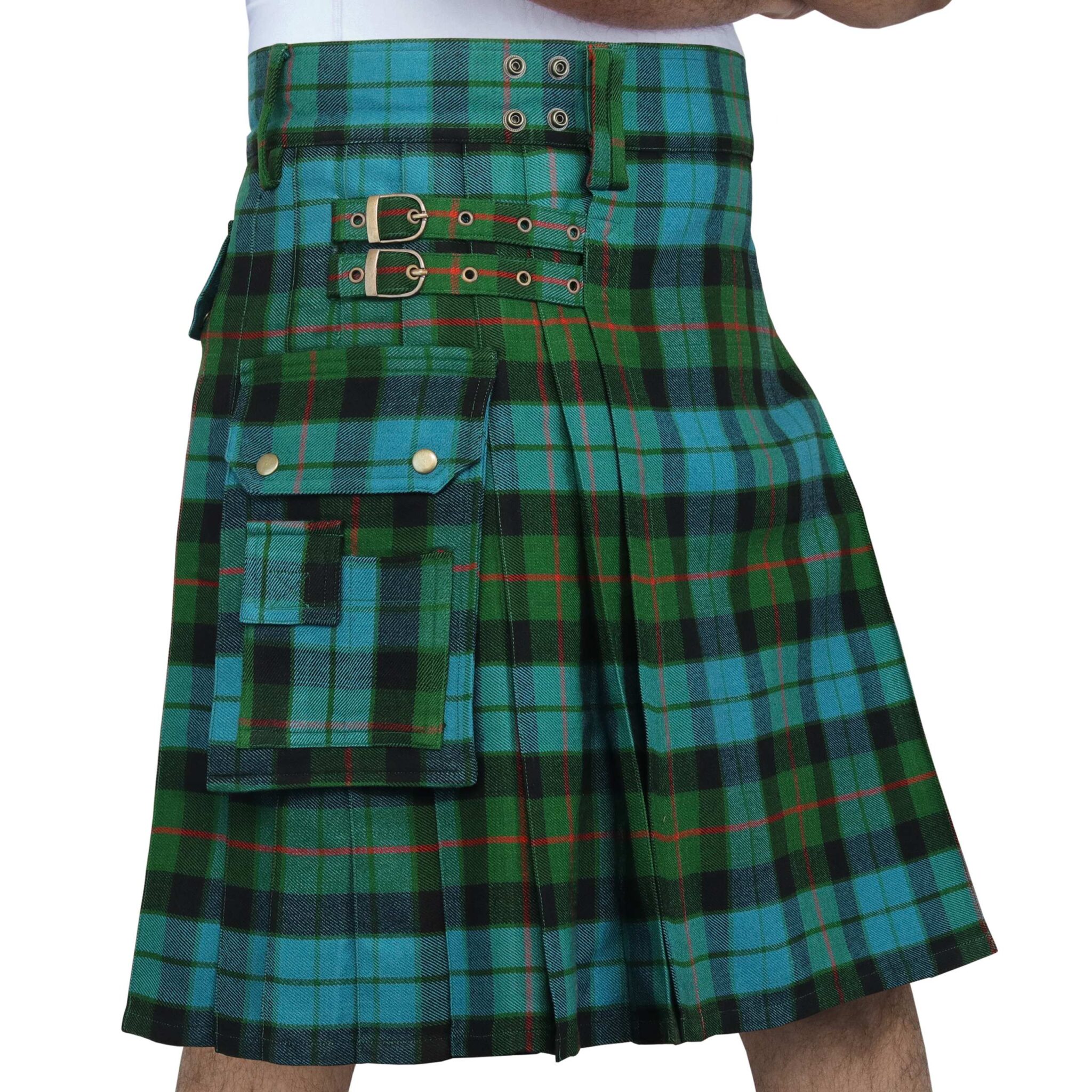 Gunn Ancient Tartan 16oz Utility Kilt for Men | DSS Kilts