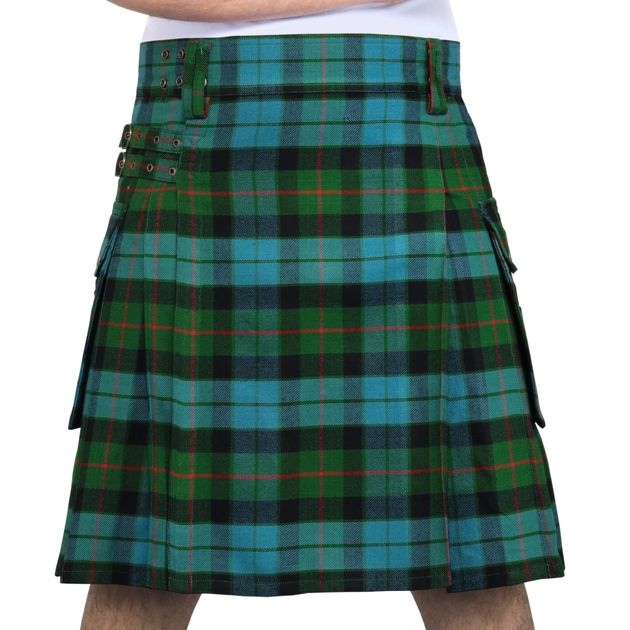 Gunn Ancient Tartan 16oz Utility Kilt for Men | DSS Kilts