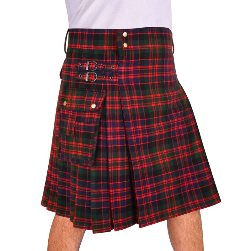 Designer's Wedding Kilt | Grey Watch Strip | Hybrid Kilt | DSS Kilts