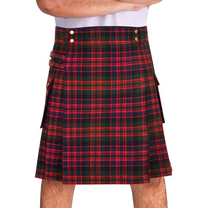 Designer's Wedding Kilt | Grey Watch Strip | Hybrid Kilt | DSS Kilts
