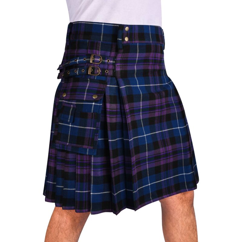 Designer's Wedding Kilt | Grey Watch Strip | Hybrid Kilt | DSS Kilts