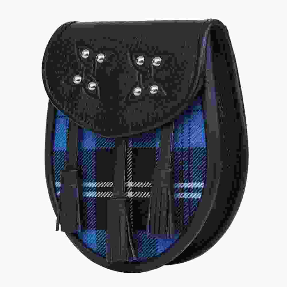 Semi Dress Black Watch Tartan Sporran-Kilt Accessory for Men’s | DSS Kilts