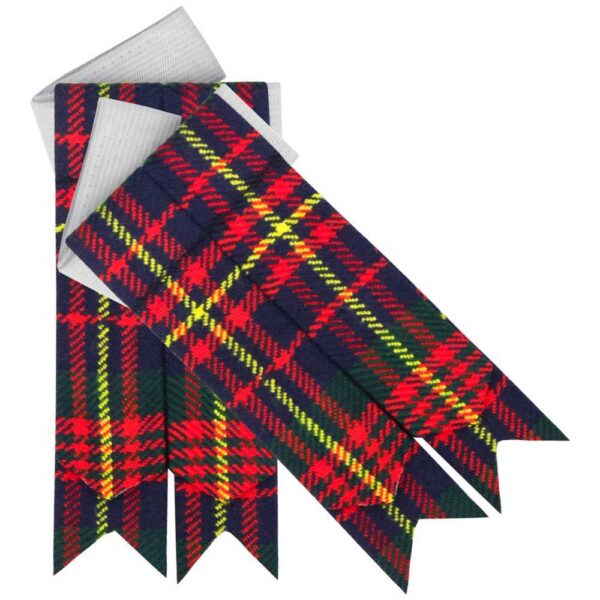 Cameron Highland 13oz Tartan Acrylic wool Kilt Hose Flashes for Men ...
